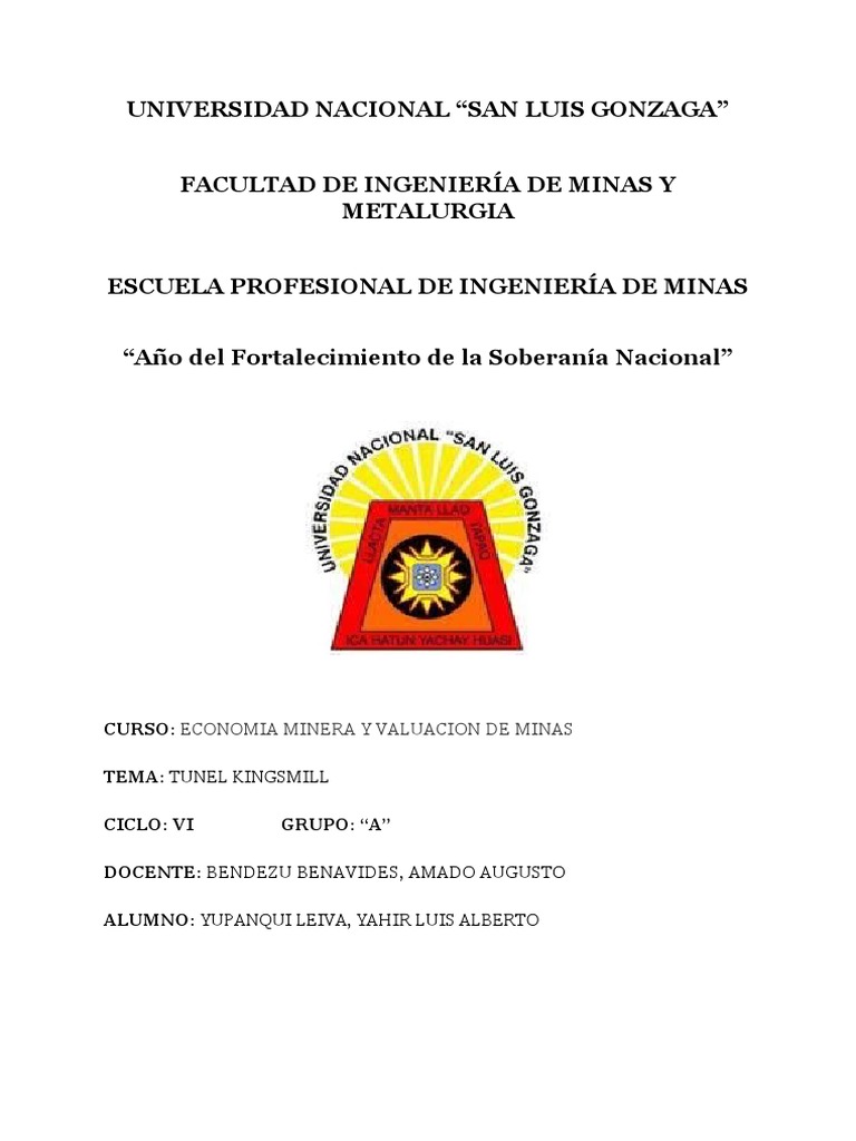 Análisis del área de influencia ambiental del Túnel Kingsmill y su ...