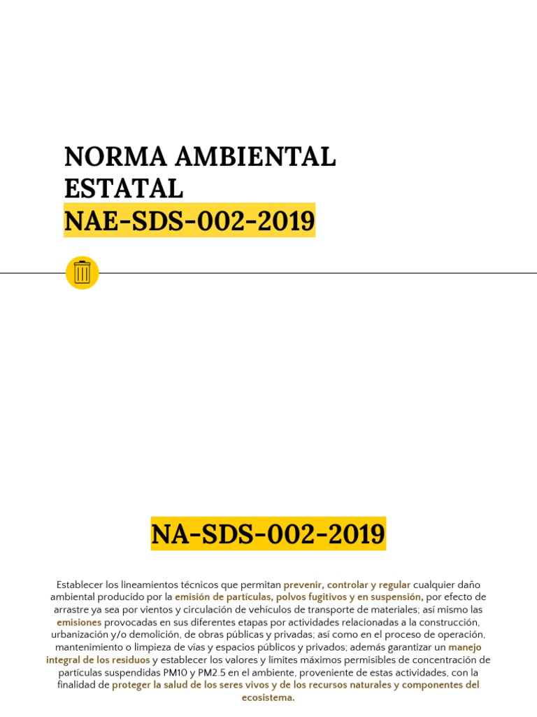 Norma Ambiental Estatal | Descargar gratis PDF | Residuos | Agua