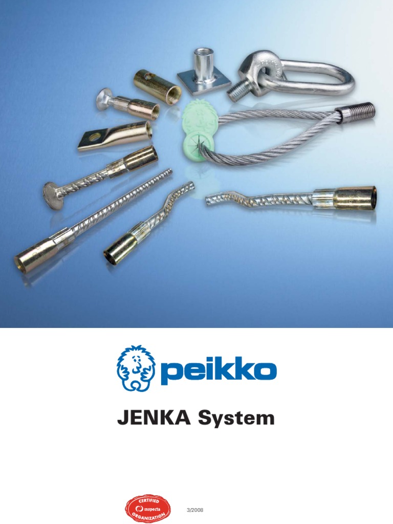 Peikko JENKA System Manual: Comprehensive Guide to Anchors, Lifting ...