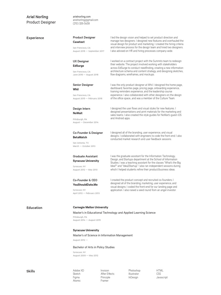 Resume 2 | PDF | Design | Computing