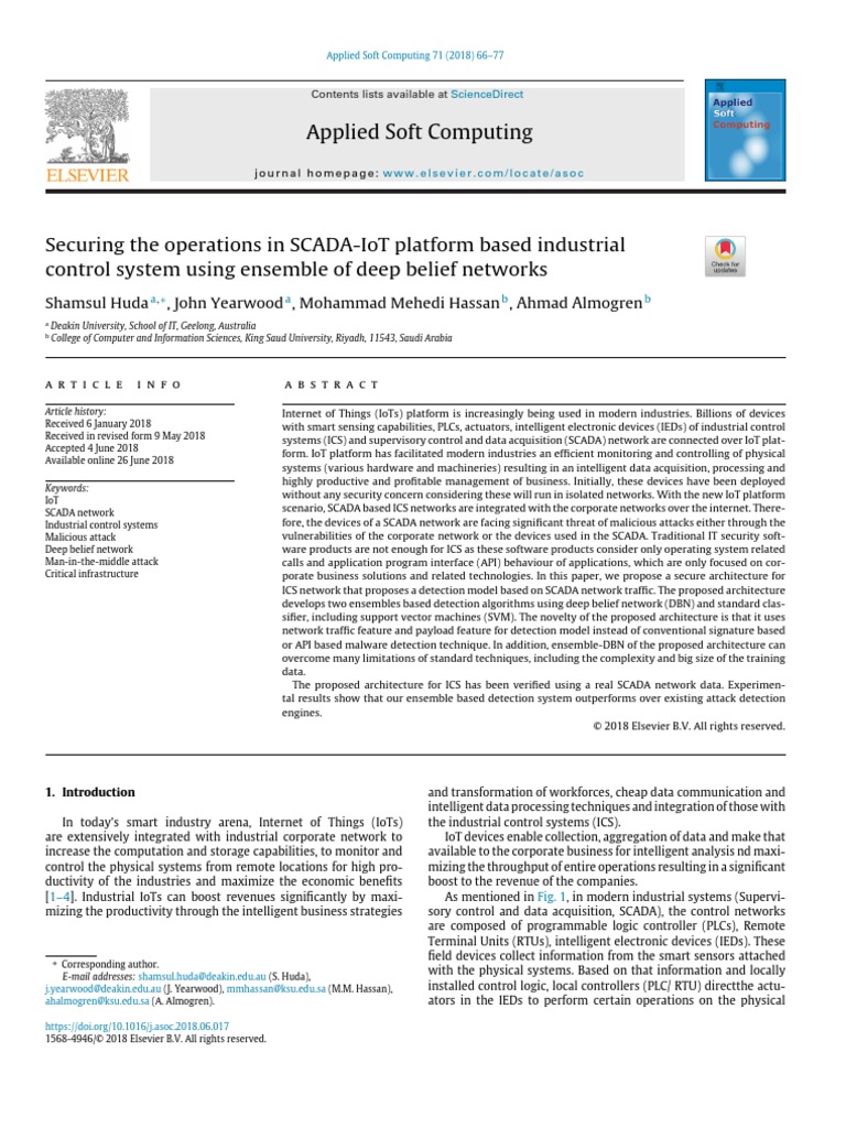 Paper 3 Securing The Operations In Scada Iot Platform Pdf