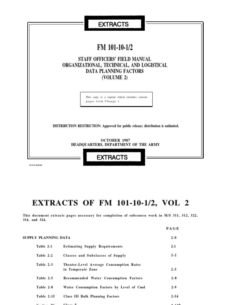 FM 101-10-1-2 Staff Officers Field Manual | PDF | Ammunition | Artillery