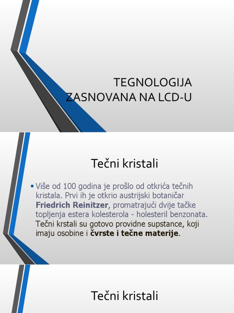 Tegnologija Zasnovana Na Lcd-U | PDF