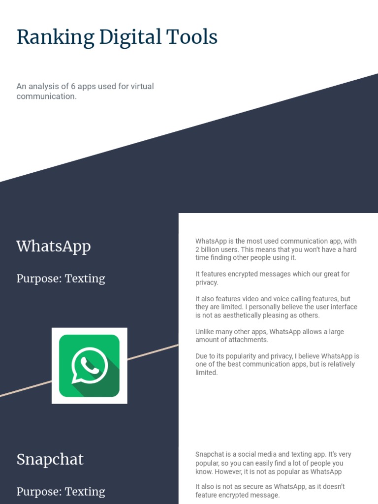 App Ranking | PDF | Snapchat | Application Software