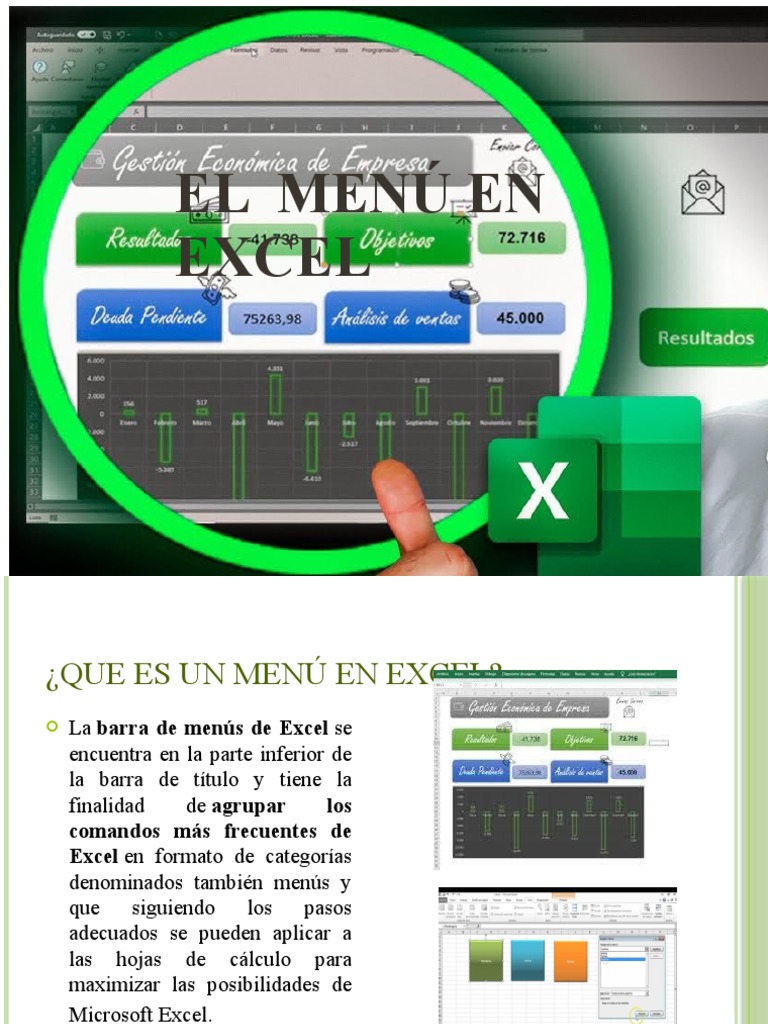 El Menú en Excel | PDF | Microsoft Excel | Menú (Computación)