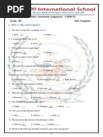 CBSE Class 3 Computer Practice Worksheet (11) - With Answers | PDF ...