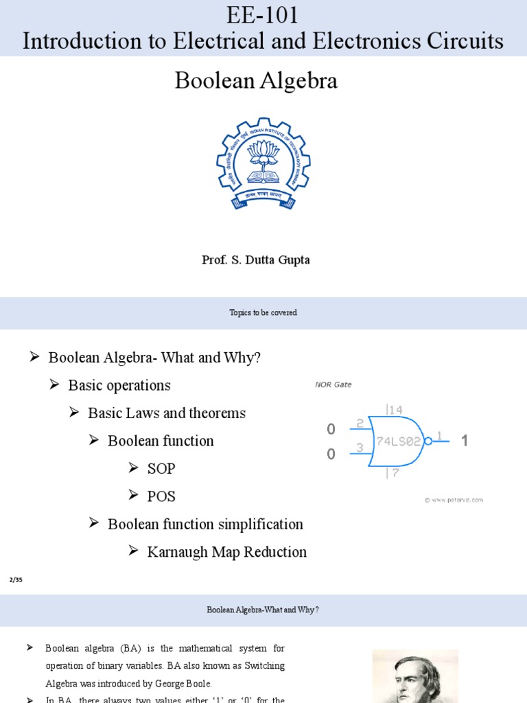 Boolean Algebra | PDF | Boolean Algebra | Teaching Mathematics
