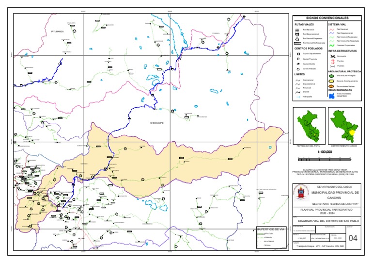 7 - Plano Del Distrito de San Pablo-Model | PDF | Tecnología geográfica ...