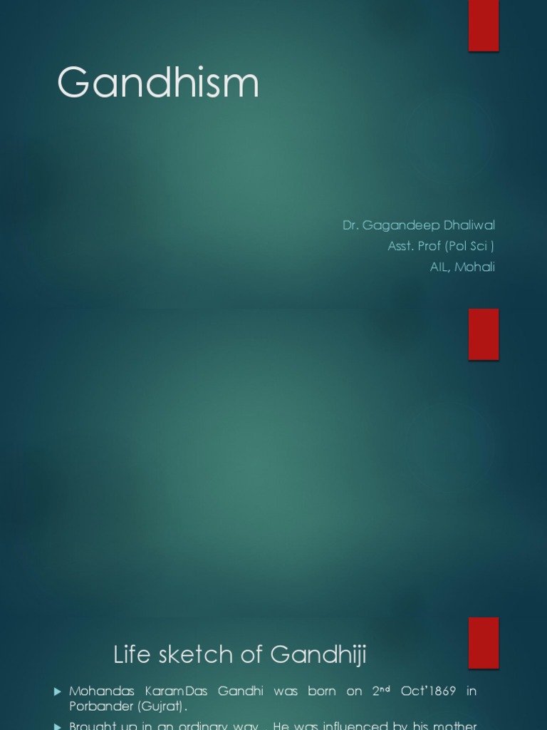 Gandhism | PDF | Mahatma Gandhi | Ethical Principles