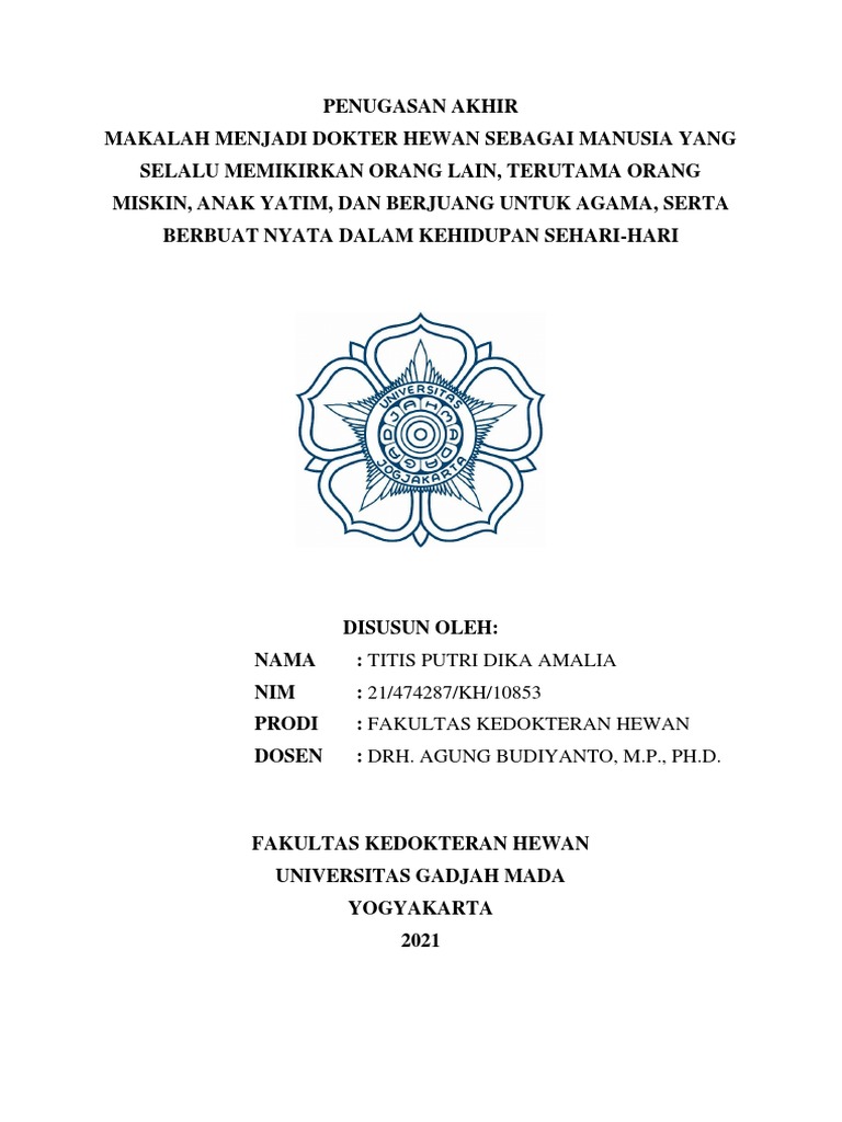 Titis Putri Dika Amalia - Tugas Akhir MK Agama Islam | PDF