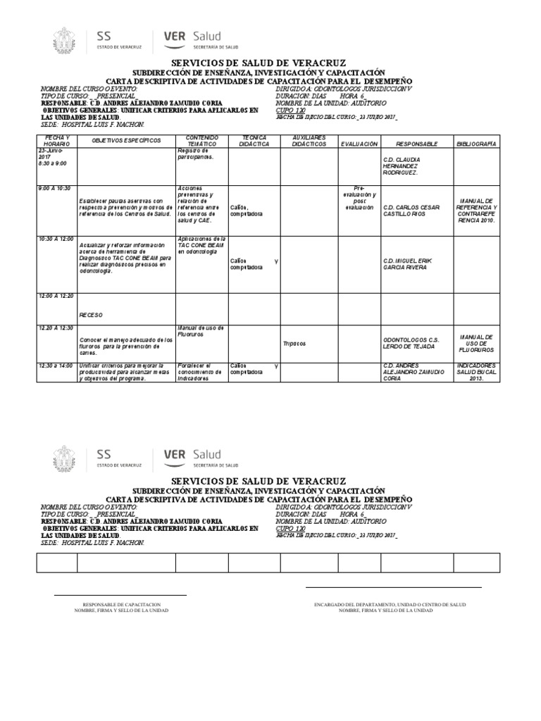 Ejemplo Carta Programatica 2017 | PDF | Hospital | Ciencias de la Salud