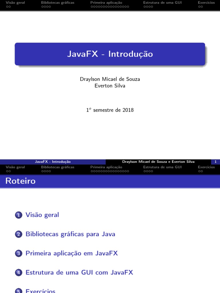 JavaFX - Introducao | Download grátis PDF | Interfaces gráficas do usuário | Java (linguagem de ...
