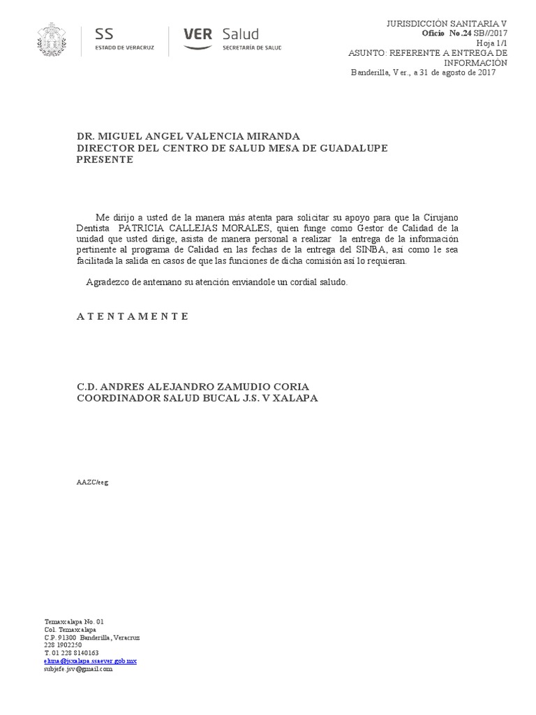 Oficio Editable | PDF