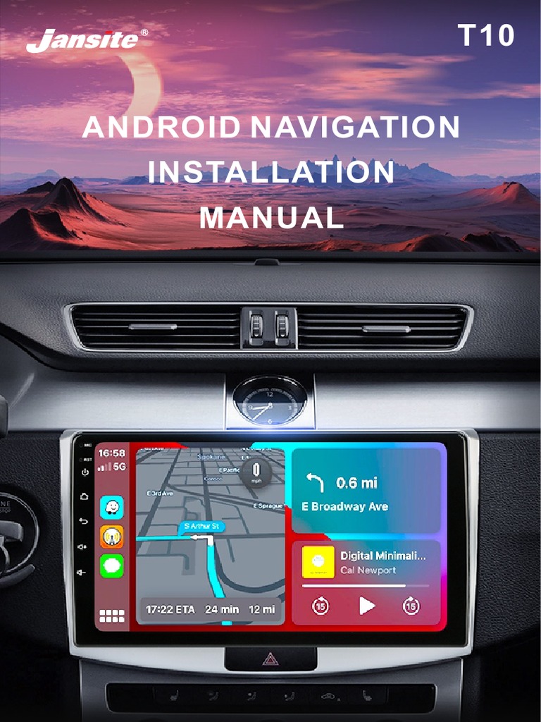 Android T10 Navigation Installation Guide | PDF | Radio | Point And Click