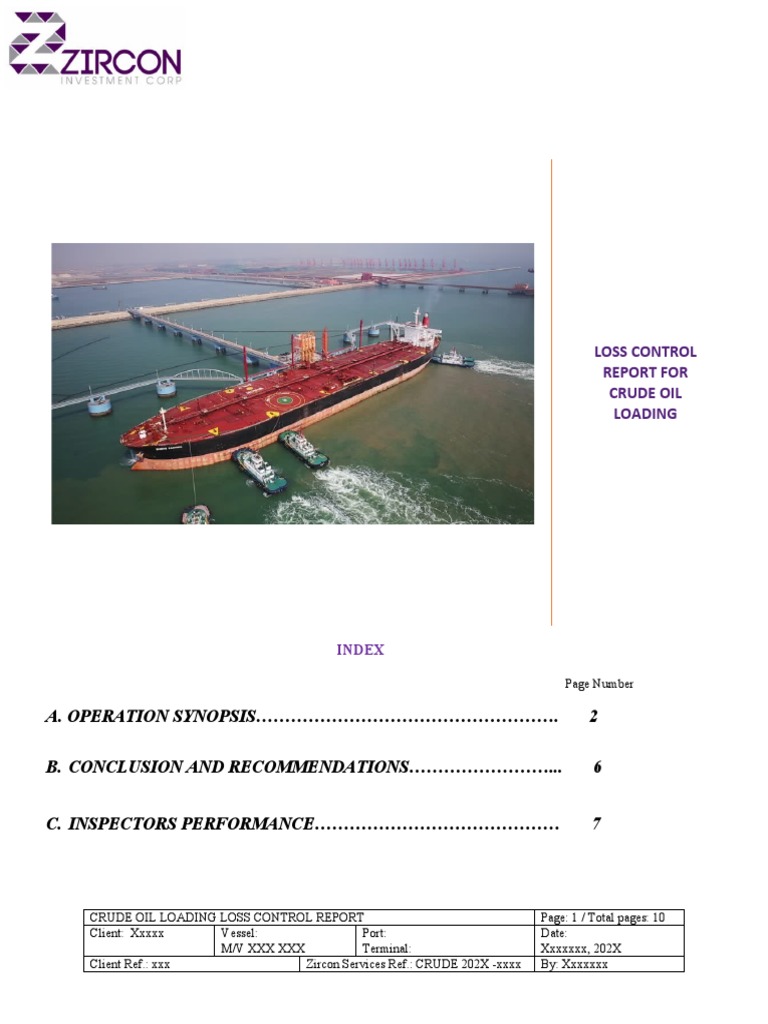 Crude Oil Loading Report Summary | PDF | Barrel (Unit) | Calibration