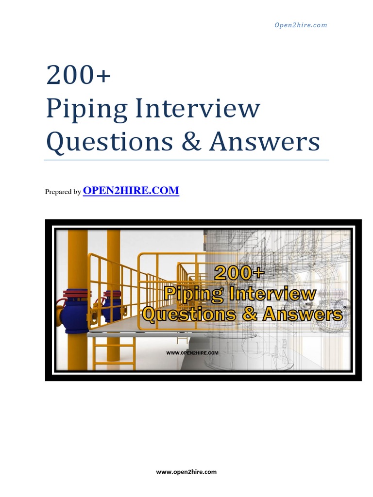 200+ Piping Interview Questions and Answers | PDF