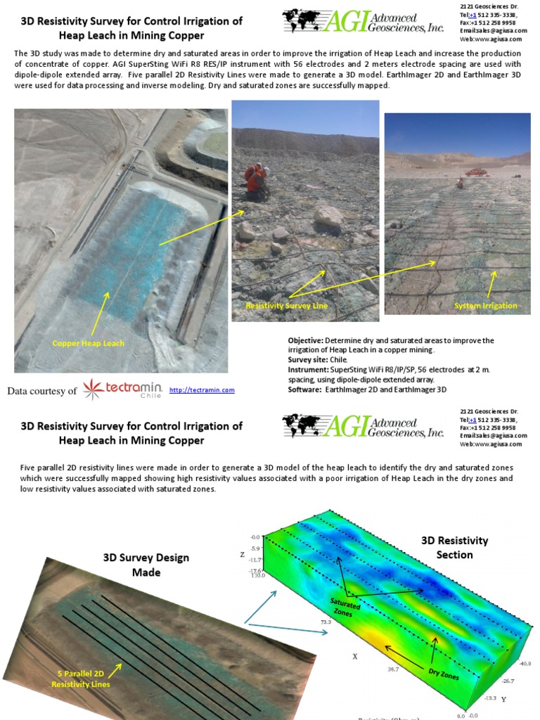 3D Resistivity Survey - Heap Leach | PDF | Electrical Resistivity And Conductivity | Chemistry