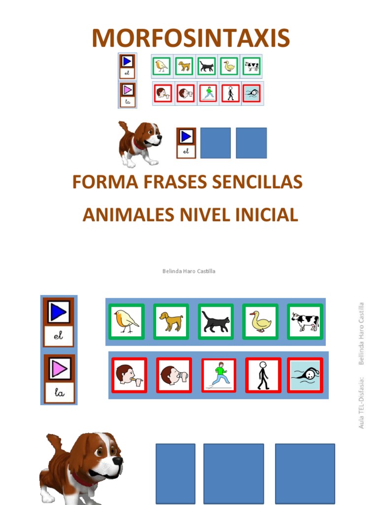 Forma Frases Animales Movimiento 1 | PDF
