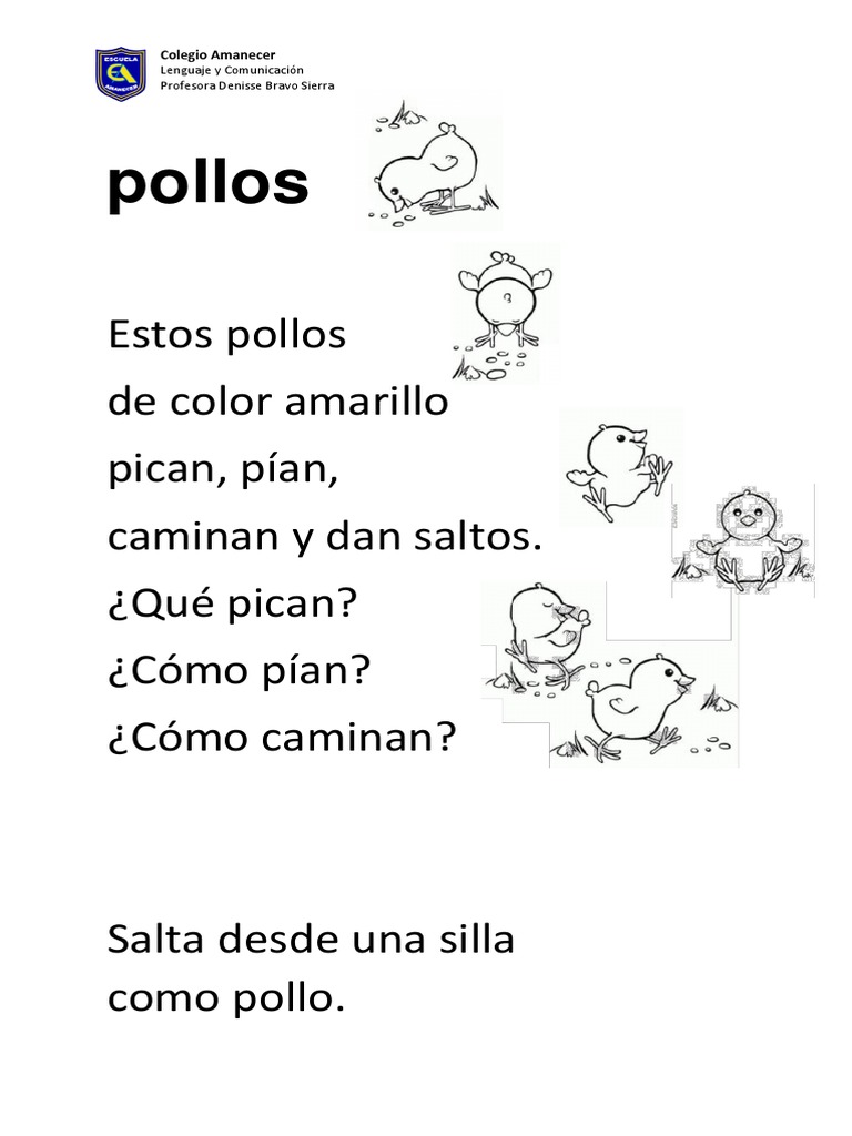 Pollos: Estos Pollos de Color Amarillo Pican, Pían, Caminan y Dan ...