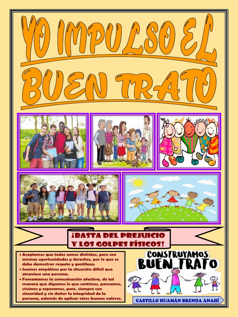Infografía Sobre El Buen Trato - Castillo Huaman Brenda Anahi 5B | PDF