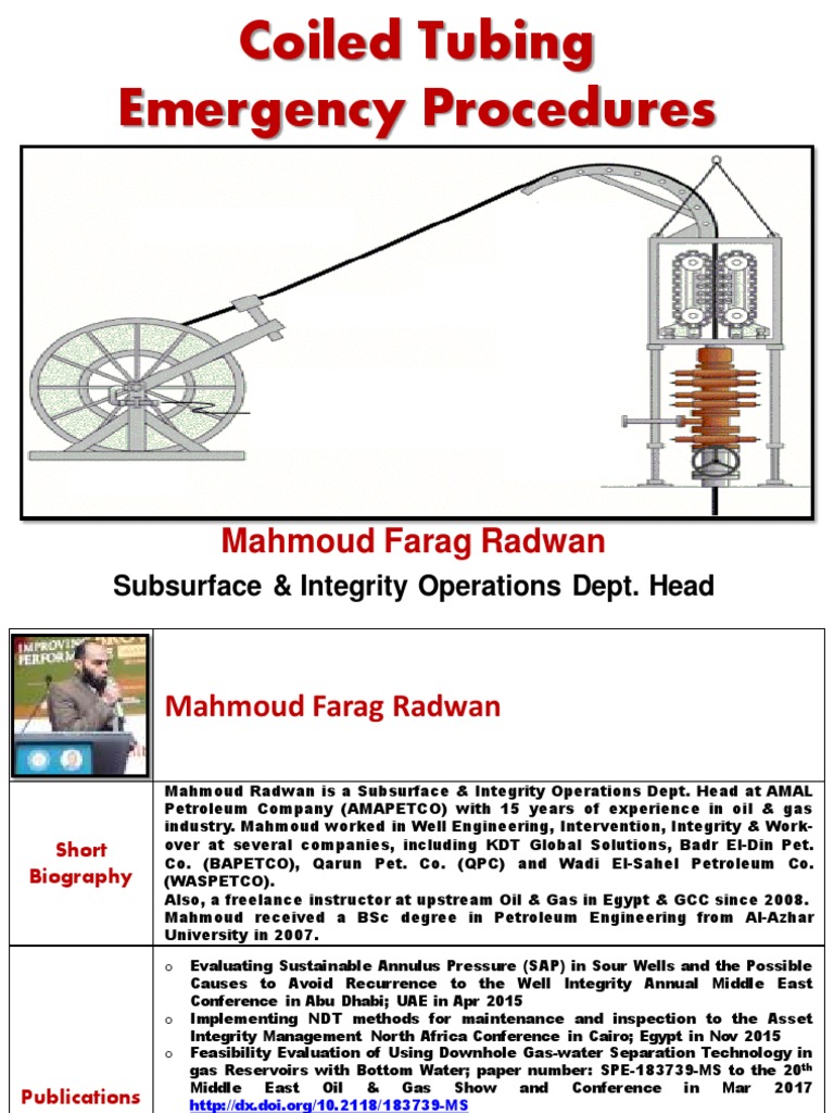 Coiled Tubing Emergency Procedures | PDF | Leak | Pump