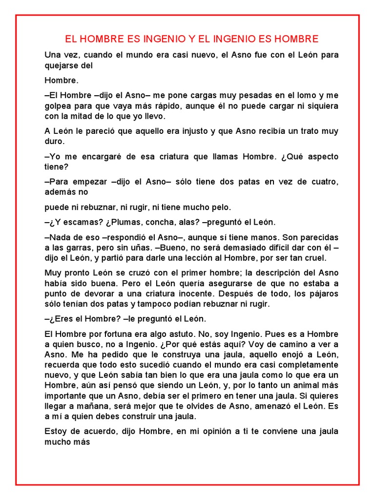 El Hombre Es Ingenio y El Ingenio Es Hombre | PDF