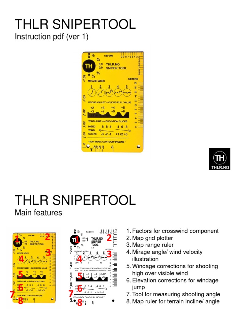 THLR Snipertool User Manual | PDF | Earth Sciences | Applied And Interdisciplinary Physics