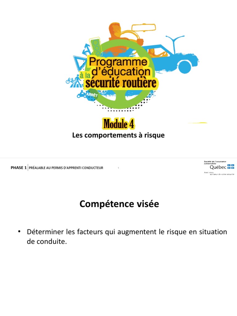 Module 4 Comportements Risque | PDF | Risque | Attention