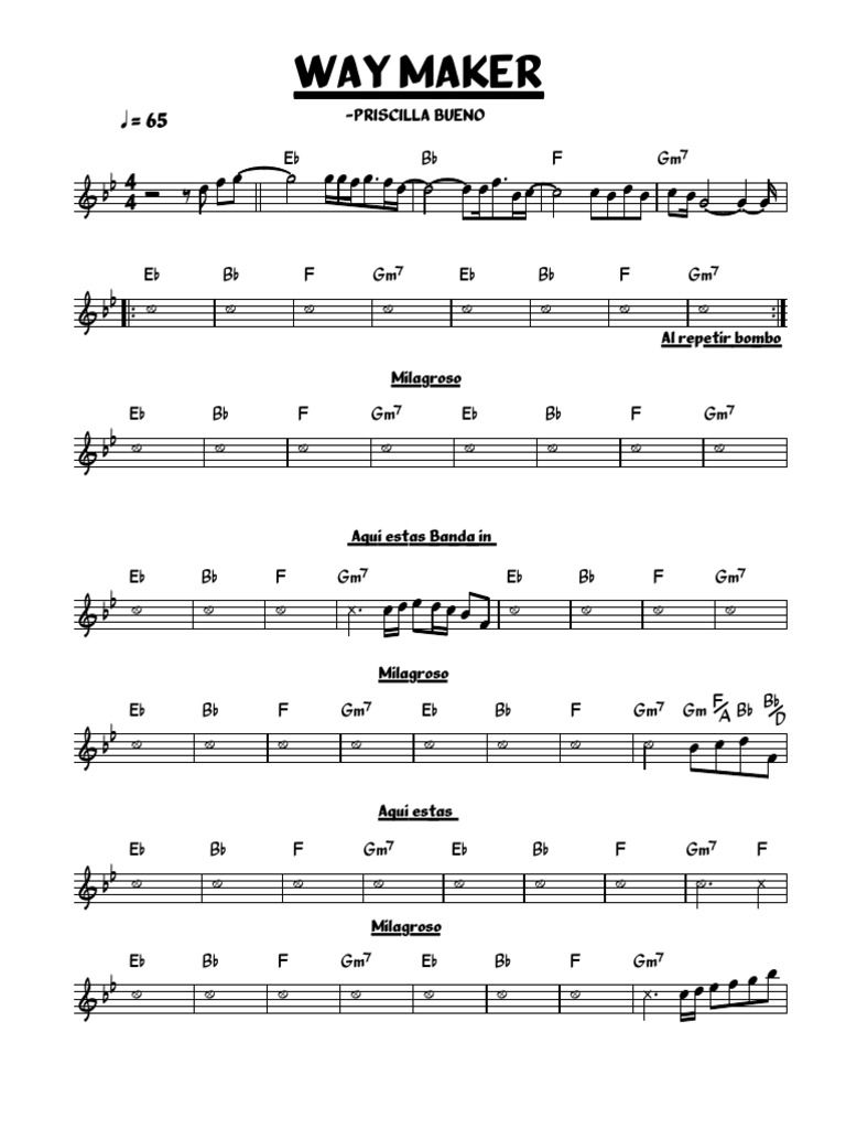 Way Maker - Partitura Completa | PDF