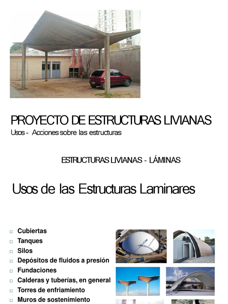 3 - Proyecto de Estructuras Livianas-Usos-Cargas-2021 | PDF | Temblores | Hormigón