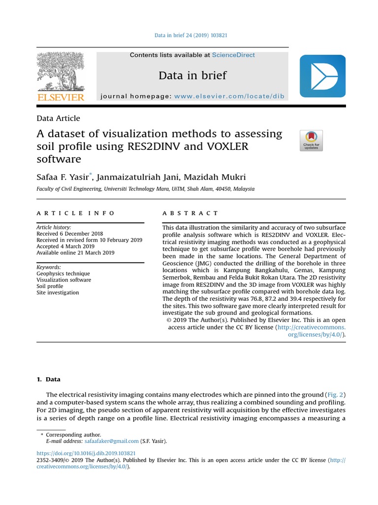 Res2dinv and Voxler | PDF | Rock (Geology) | Natural Materials