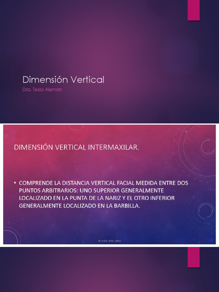 Dimensión Vertical en Oclusión Dental | PDF | Ciencia y matemáticas