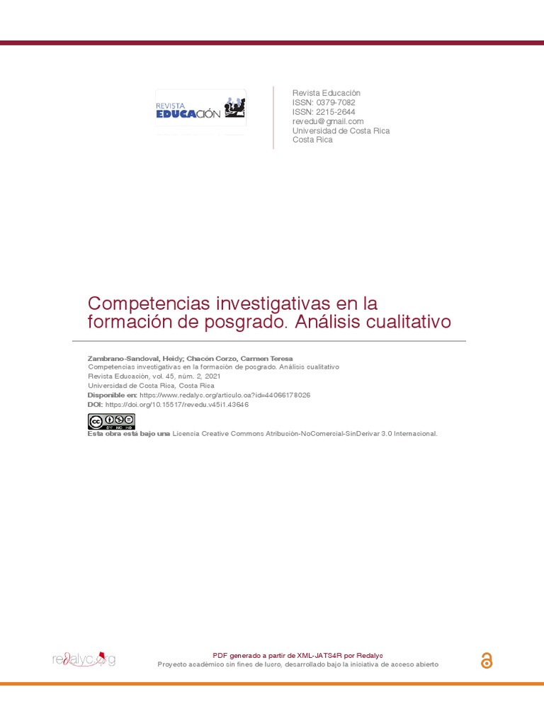 Competencias Investigativas en Posgrado | PDF | Plan de estudios | Evaluación