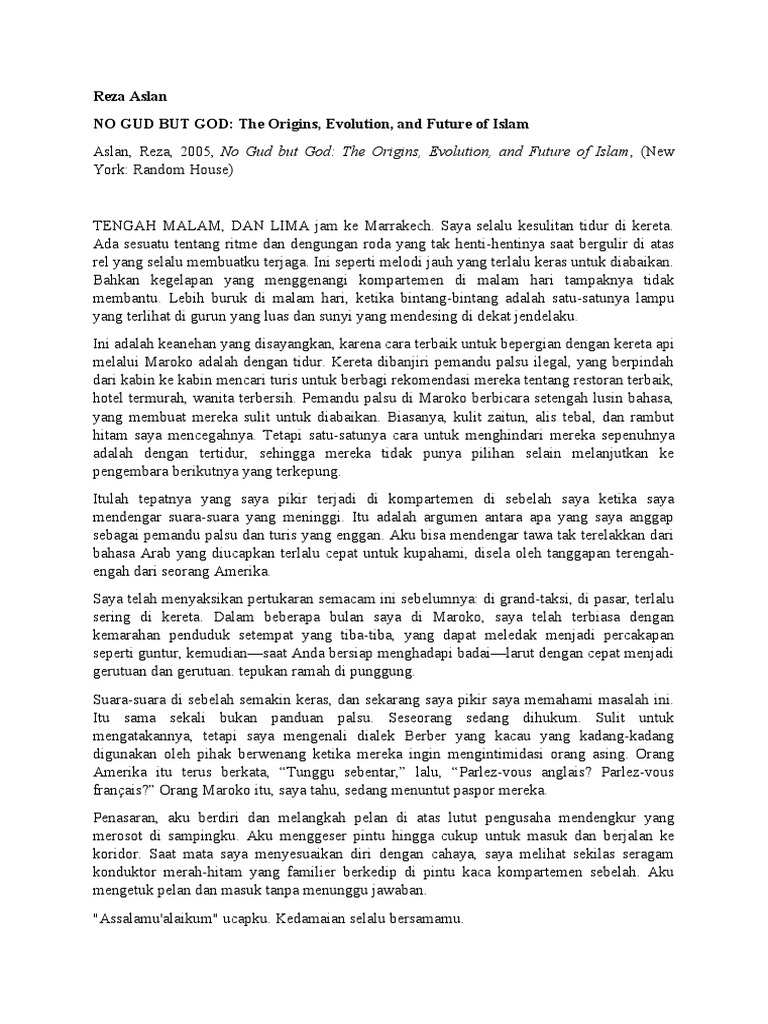 Reza Aslan No God But God | PDF