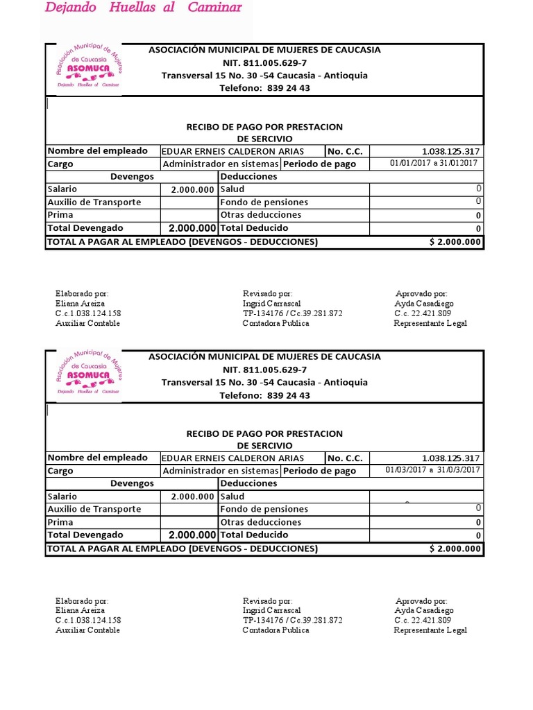 Colillas de Pago Soportes To Ok | PDF | Servicios financieros ...