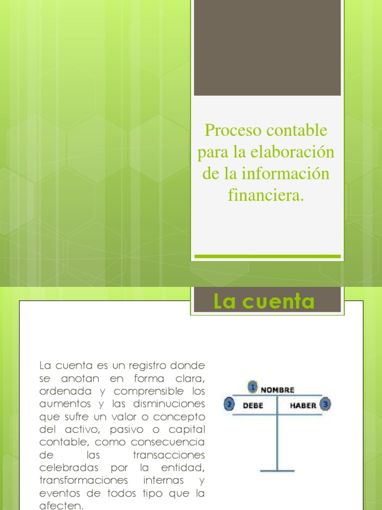 Proceso Contable para La Elaboración de La Información Financiera | PDF | Contabilidad ...
