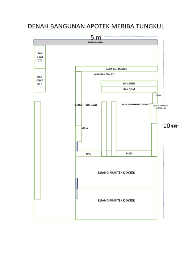 Denah Bangunan Apotek Meriba Tungkul Pdf