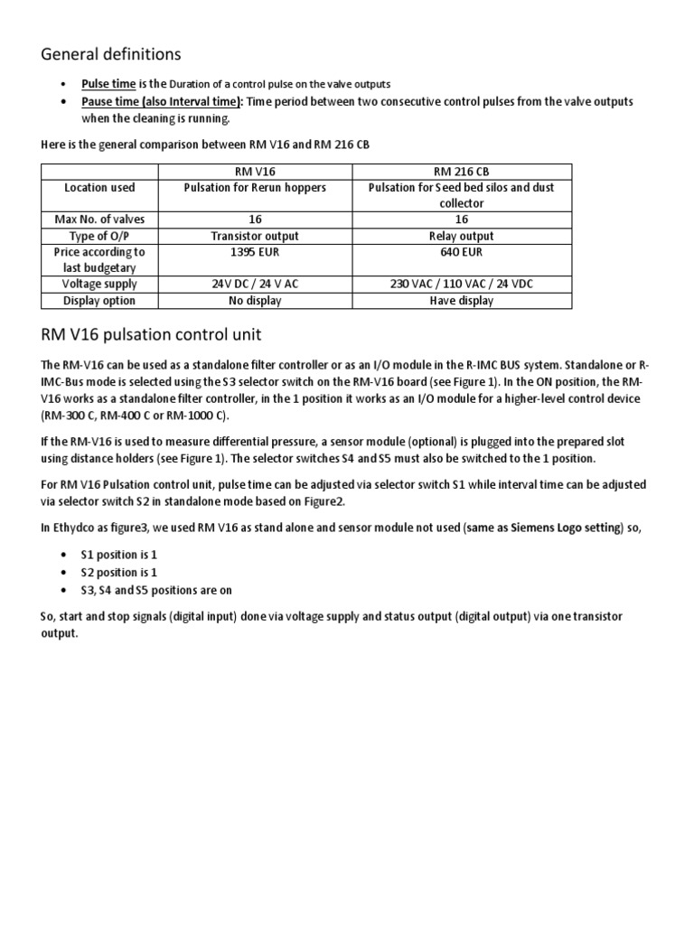 RM v16 and RM 216 CB | PDF | Switch | Electrical Components