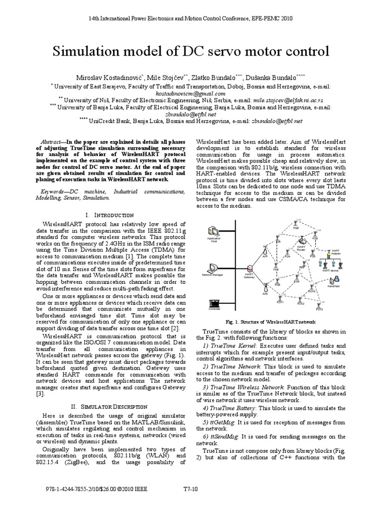 2-Simulation Model of DC Servo Motor Control | PDF | Computer Network ...