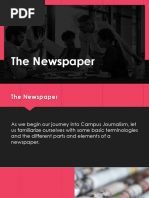 Components of a Newspaper Explained | PDF | Newspapers | News