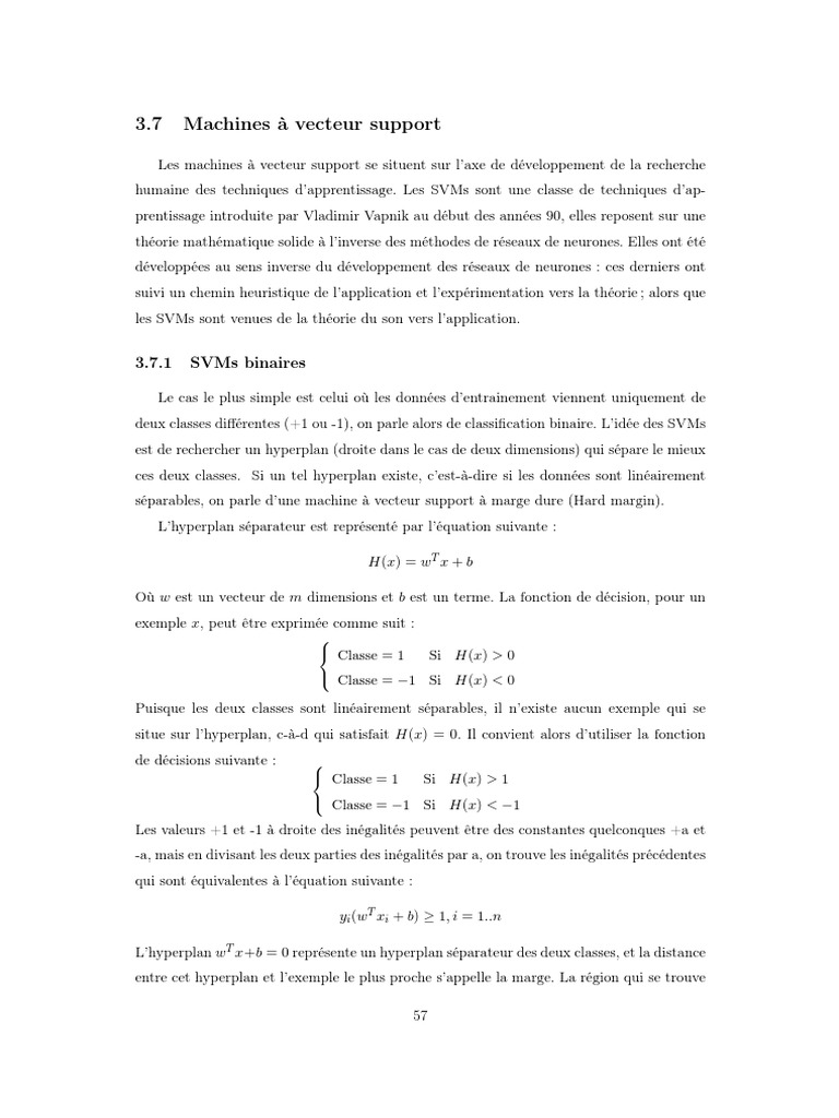Cours SVM | PDF | Optimisation mathématique | Algorithmes et structures de données