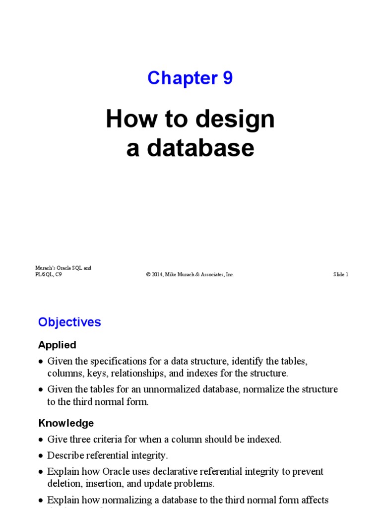 Chapter 9 | PDF | Database Index | Databases