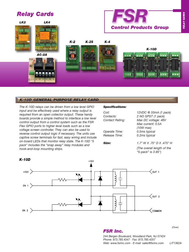 Far Relay Cards | PDF | Relay | Switch