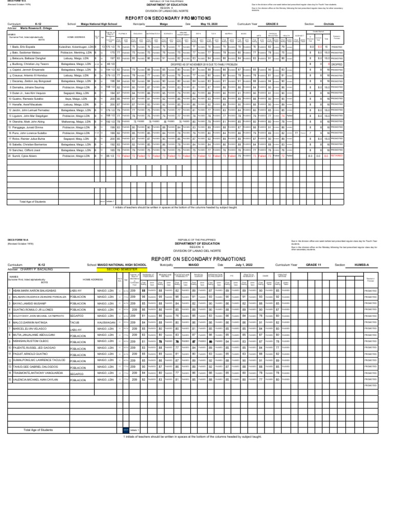 Promoting Student Success: A Report on Secondary Promotions from Maigo ...