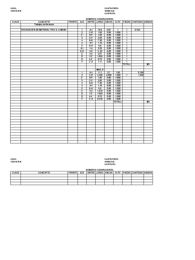 Formato de Generador | PDF