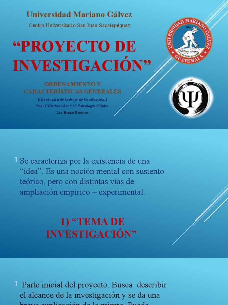 PROYECTO DE INVESTIGACIÓN power point -presentación- [Autoguardado ...