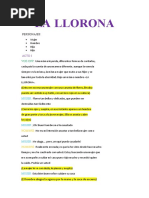 Leyenda de La Llorona Guion Teatral | PDF