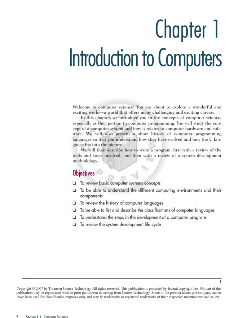 Introduction To Computers: Objectives | Download Free PDF | Personal ...