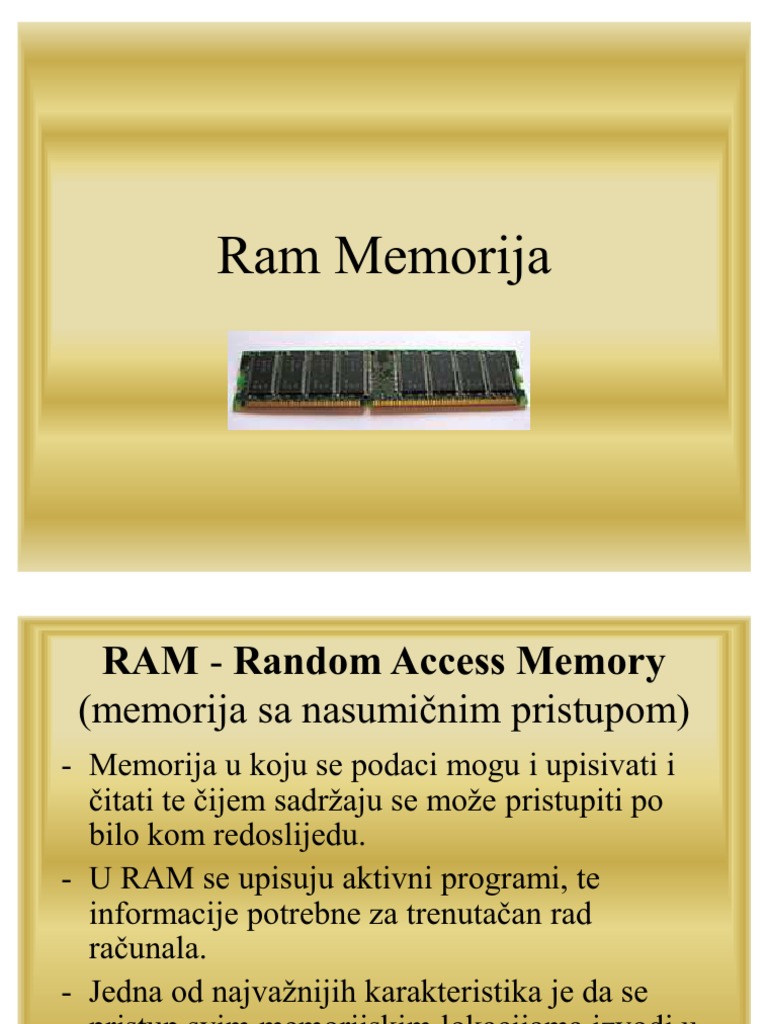 Ram Memorija | PDF