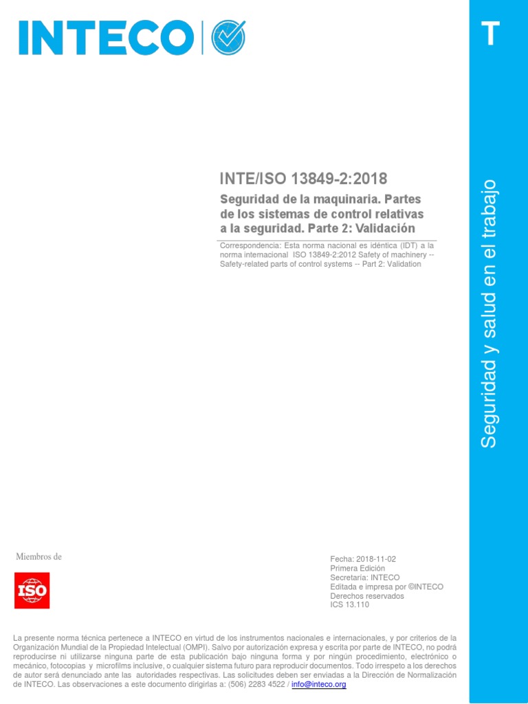 Inte Iso 13849-2 2018 | PDF | Software | Diseño